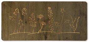 Li-Go "Louka" světelný obraz 230V 90x42cm provedení povrchu: dub světlý