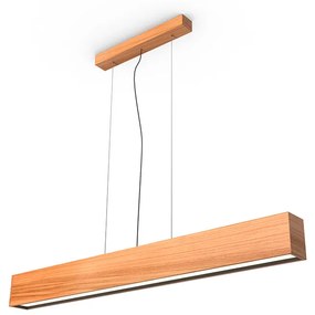 Závěsné lineární dřevěné svítidlo nad stůl woodLED Linus  Závěsné lineární dřevěné svítidlo nad stůl woodLED Linus Délka: 1100 mm, Dřevodekor: Třešeň…