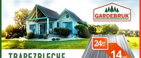 Trapézový plech sada 24 ks antracitová 129x46cm 14m²