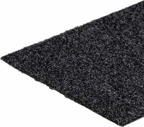 Schodové rohože samolepicí 15 ks 76 x 20 cm tmavě šedé obdélníkové 326925