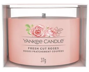 Yankee Candle Votivní svíčka ve skle Fresh Cut Roses, 37g