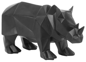 Matně černá soška PT LIVING Origami Rhino