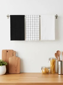 Sinsay - Sada kuchyňských utěrek 3 pack - černá
