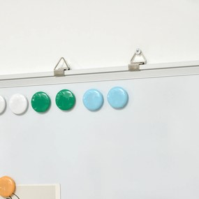 HOMCOM Magnetická tabule se 4 pery, 1 houbičkou, 10 magnety, suché stírání, bílá| Aosom
