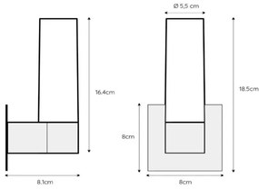 Lucide 04202/01/30 - Koupelnové nástěnné svítidlo JESSE 1xG9/33W/230V IP44