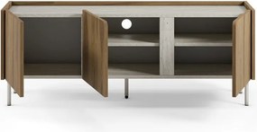 TV stolek v dekoru dubu v přírodní barvě 140x54x35,5 cm Lucile – Marckeric
