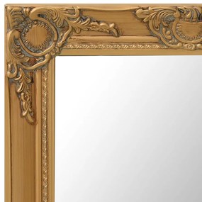 vidaXL Nástěnné zrcadlo barokní styl 50 x 80 cm zlaté