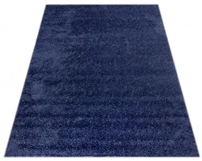 Kusový shaggy koberec jednobarevný SOHO P113A NAVY modrý Rozměr: 160x230 cm
