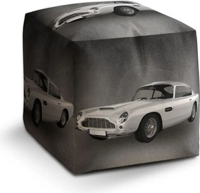 Sablio Taburet Cube Aston Martin Tmavé pozadí - 50x50x50 cm
