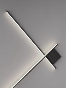 Designové nástěnné svítidlo Cross 80 černá