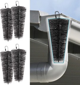 Kartáč do okapu Wiltec – 8–12 cm, 25 cm (65614)