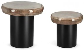 BIZZOTTO Set konferenčních stolků TALIN ø 35cm a 45cm 0747280