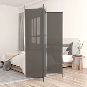 vidaXL 3dílný paraván 150x200 cm textil [42039207] Barva: Bílá