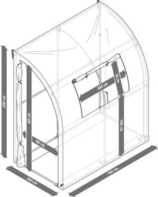 Tchibo - Opěrný stan na ochranu rostlin - barva: zelená