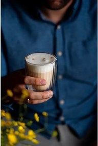 Skleněné hrnky v sadě 2 ks na cappuccino 250 ml Livio Duo – Vialli Design