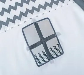 Stan Teepee indiánský šedý s oknem / Dětský stan / 120 x 150 x 120 cm