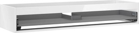 Mexen Box-A, závěsná skříňka, 140 cm, 1 zásuvka, bílá lesklá, 91AX0-1400-235-1-00