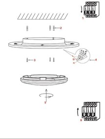 TOP LIGHT Světlo nástěnné-stropní Norman 50B RC, Bílá