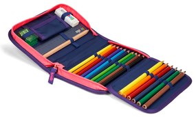 Školní penál Ergobag - Fluo růžový