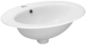 BPS-koupelny Zápustné keramické umyvadlo NV-KR-132 bílé