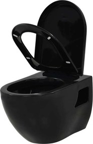 vidaXL Závěsná toaleta s podomítkovou nádržkou keramická [275792] Barva: Bílá