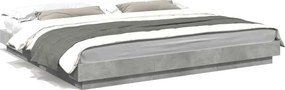 vidaXL Rám postele 180 x 200 cm kompozitní dřevo [3281168] Barva: Betonová šedá