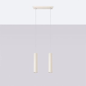 Sollux Lighting Závěsné svítidlo LAGOS 2 béžové