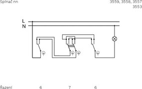 ABB Swing (L) vypínač č.7So světle šedá 3557G-A07341 S1