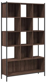 Knihovna hnědý dub 102 x 28 x 172 cm kompozitní dřevo