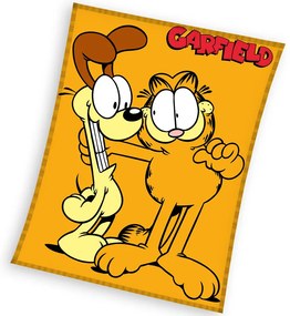 Dětská deka Garfield a kamarád Odie 150x200 cm