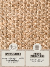 Hanse Home, Kusový koberec Handloom 106335 Fjord Natural Gold, 200x300, béžová, chodba / předsíň
