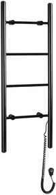 Sapho - Elektrický sušák ručníků Karbo 40x112 cm, černá mat KB904