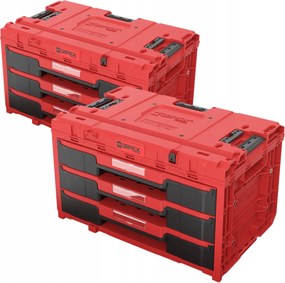 Qbrick System One Drawer 3 Toolbox 2.0 Red Ultra Hd box x2