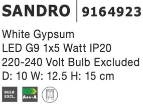 Nástěnné svítidlo Sandro 2 bílé