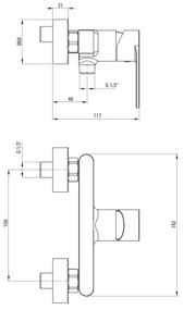 Deante BGA_N40M - Sprchová baterie ALPINIA černá
