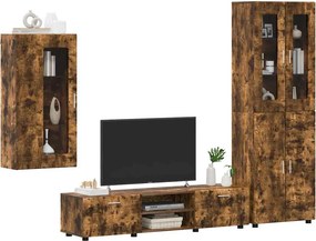 Sestava TV skříněk FLORIN 3 ks Kouřový dub Kompozitní dřevo 3397969