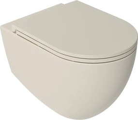 Isvea Isvea, INFINITY WC sedátko SLIM, Soft Close, Easy Take, Ivory, 40KF0532I-S