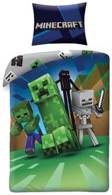 HALANTEX Povlečení Minecraft Monsters Bavlna, 140/200, 70/90 cm