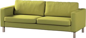 Potah na pohovku IKEA Karlstad, 3-místná, rozkládací barva zelená látka lesklé, sametová