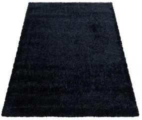 Vopi | Kusový koberec Brilliant shaggy 4200 black - Kruh průměr 120 cm