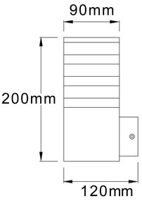 Venkovní nástěnné svítidlo se senzorem TEKSAS 1xE27/12W/230V IP44 antracit