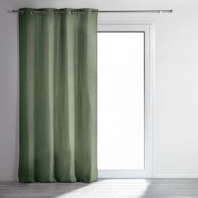 Záclona na průvlecích CHAMBRAY CHINEA CEDRE, 135 x 240 cm, zatemňující