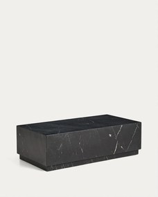 Černý mramorový konferenční stolek 50x100 cm Sorein – Kave Home