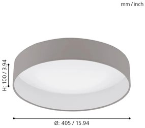 Eglo 96539 - LED Stmívatelné stropní svítidlo PALOMARO 1 1xLED/18W/230V