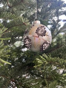 Bloomingville, Vánoční skleněné koule  Skanny Ornament | barevná