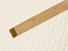 Biante Dětský povlak na polštář Minky 3D puntíky MKP-014 Krémový 30 x 50 cm