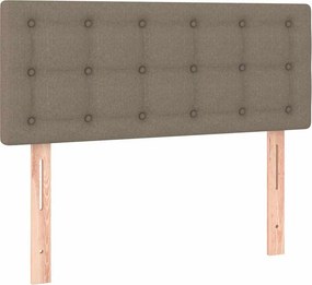 Box spring postel s matrací taupe 90x190 cm textil 3126529