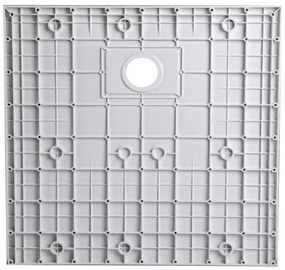 BPS-koupelny Čtvercová akrylátová sprchová vanička HYD-SSV-RIKO 90x90 bílý mramor