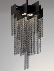 Matně černé ocelové LED stmívatelné závěsné svítidlo Revια – Nova Luce