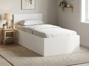 Postel SOFIA 80 x 200 cm, bílá Matrace: Matrace Coco Maxi 20 cm, Rošt: Bez roštu